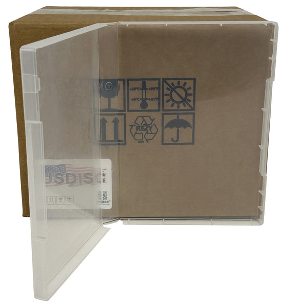 USDISC Storage Stamp Cases Chubby, Style 2, 21mm Clear Mount, Clear