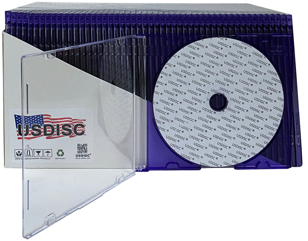 Blank Cds 10-Pack Slim CD Jewel Cases (5.2mm) - Clear Single Disc ...