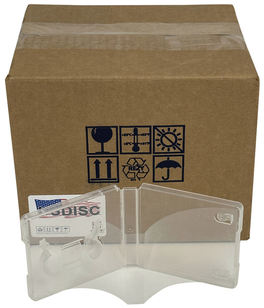 USDISC PP Poly Cases 16mm, Single 1 USB, Clear